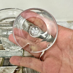 Crystal Jam Jelly Jar With Lid, Vintage Etched Roses Glass Jam ...