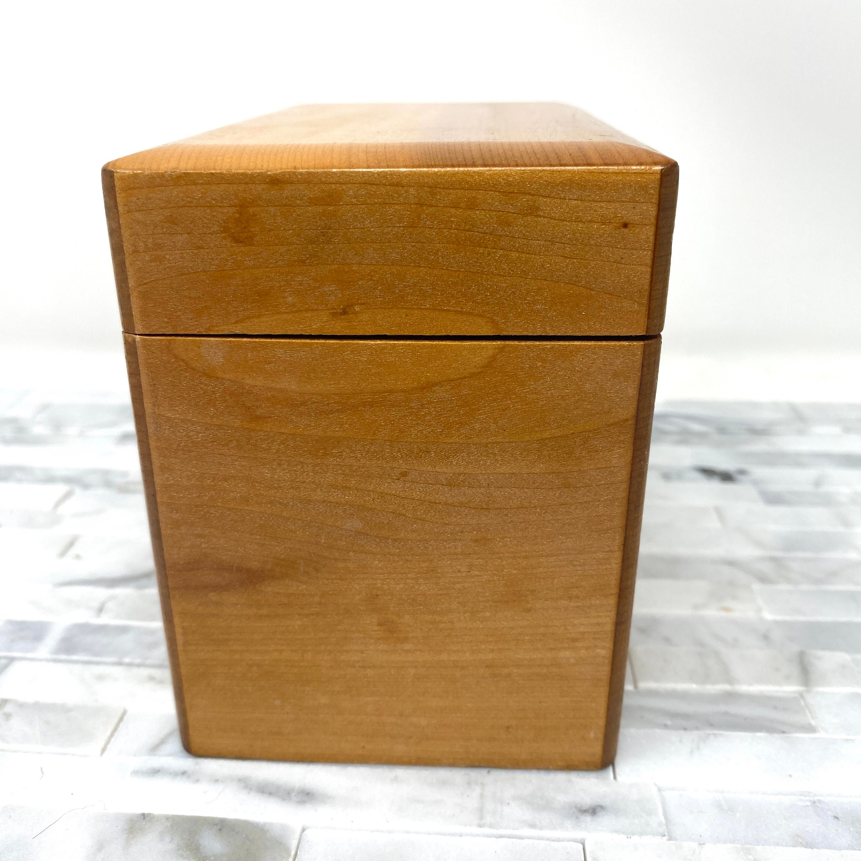 Ucagco Rooster Recipe Box Vintage 1950s 1960s Wood Kitchen - Etsy