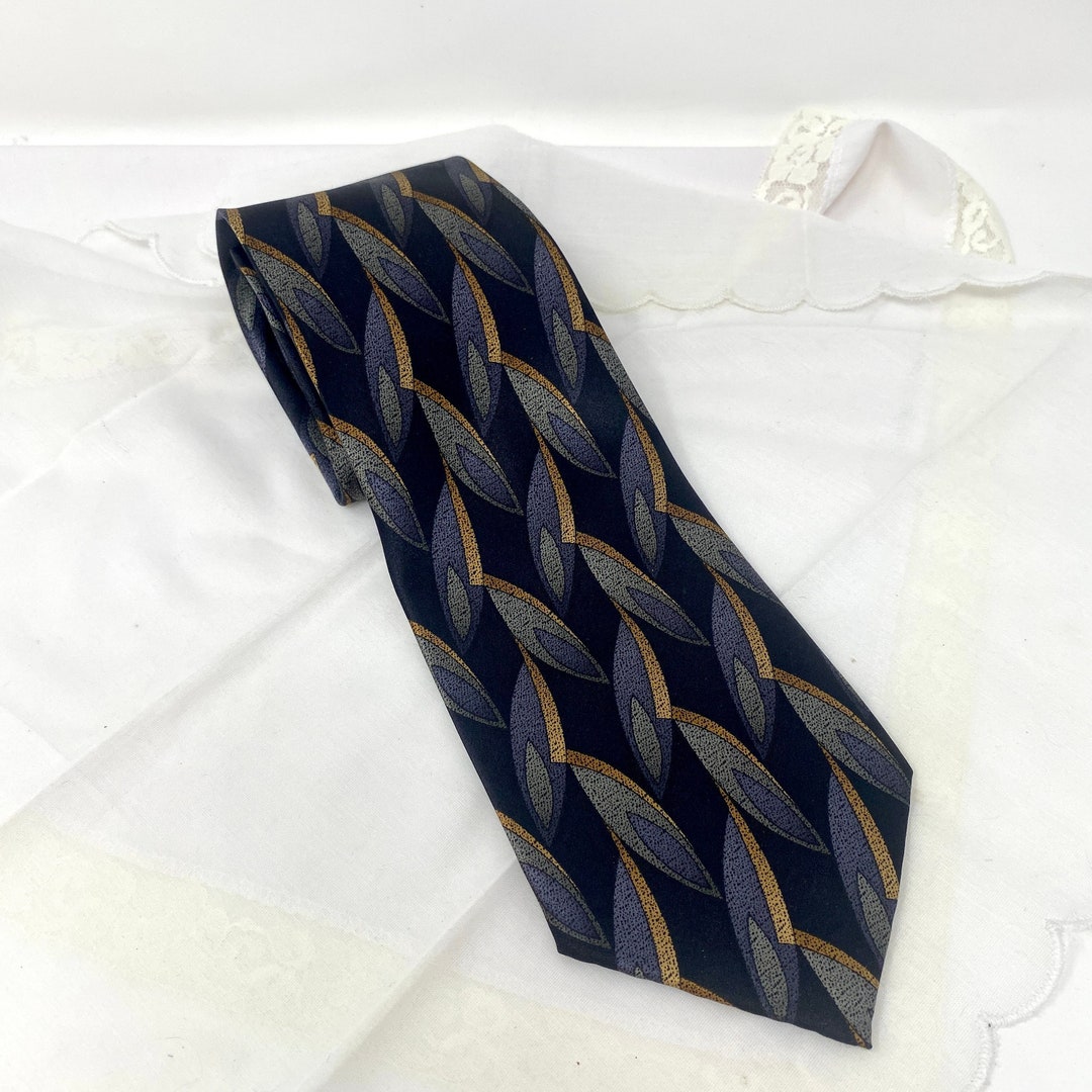 Cocktail Colors Collection Mens Silk Necktie, Vintage 1990s Molecular ...