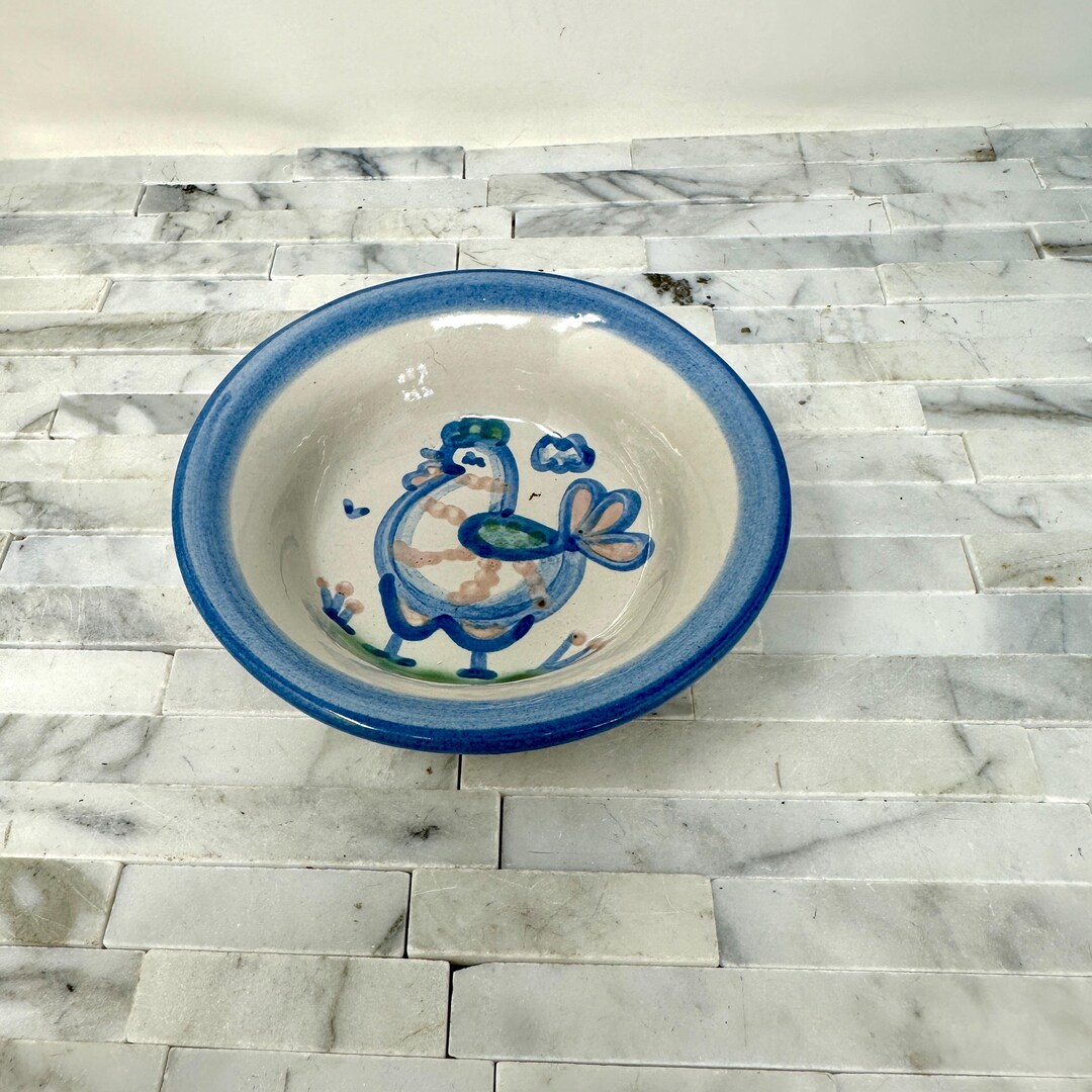 Vintage MA Hadley Duck Ramekin Fruit Dish, Country Farmhouse Blue ...