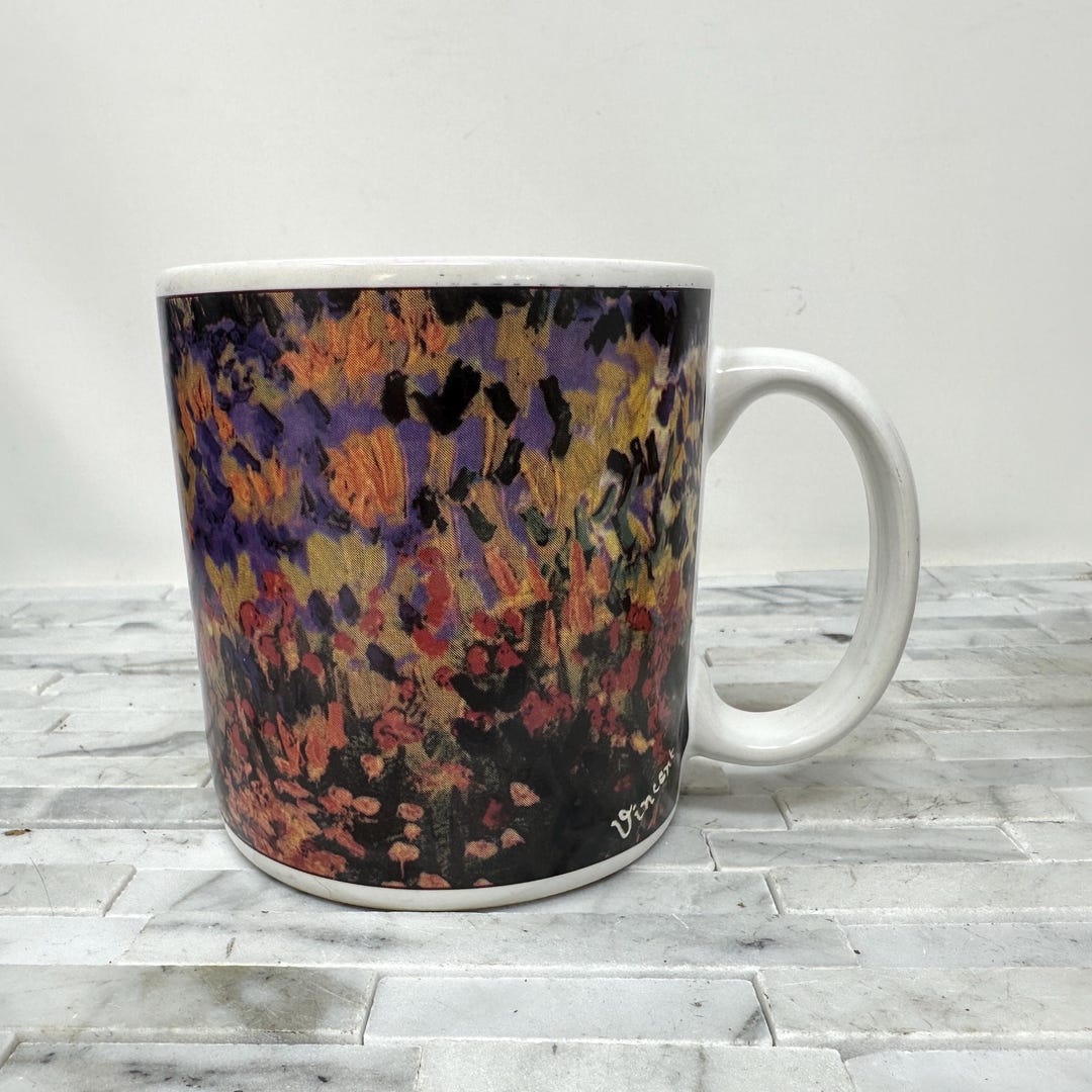 Sakura Vincent Van Gogh Wildflowers Coffee Mug 12 Oz, Vintage Museum ...