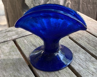 Glass Fan Vase | Etsy