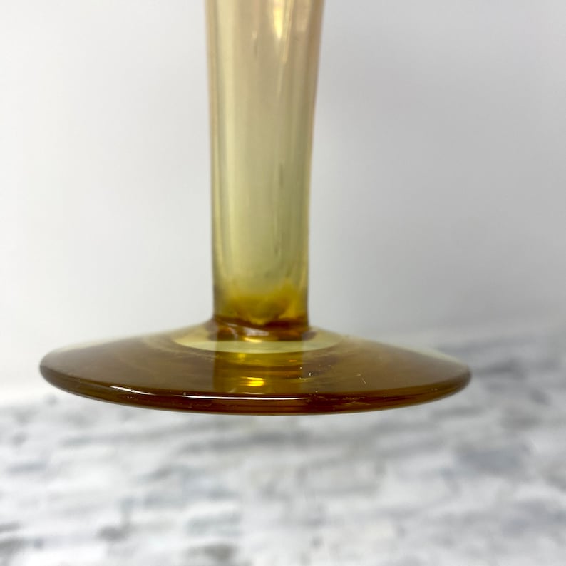 Antique Libbey Amberina Trumpet Bud Vase Vintage 1918 Signed - Etsy