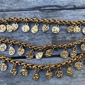 Edouard Rambaud Paris Byzantine Coin Charm Medallion Convertible Belt ...