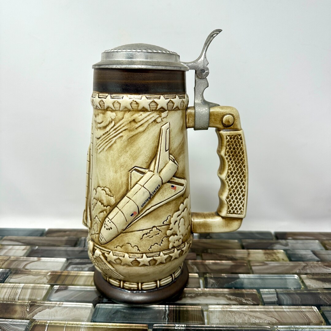 Ceramarte Space Shuttle American Heritage Ceramic Beer Stein, Vintage ...