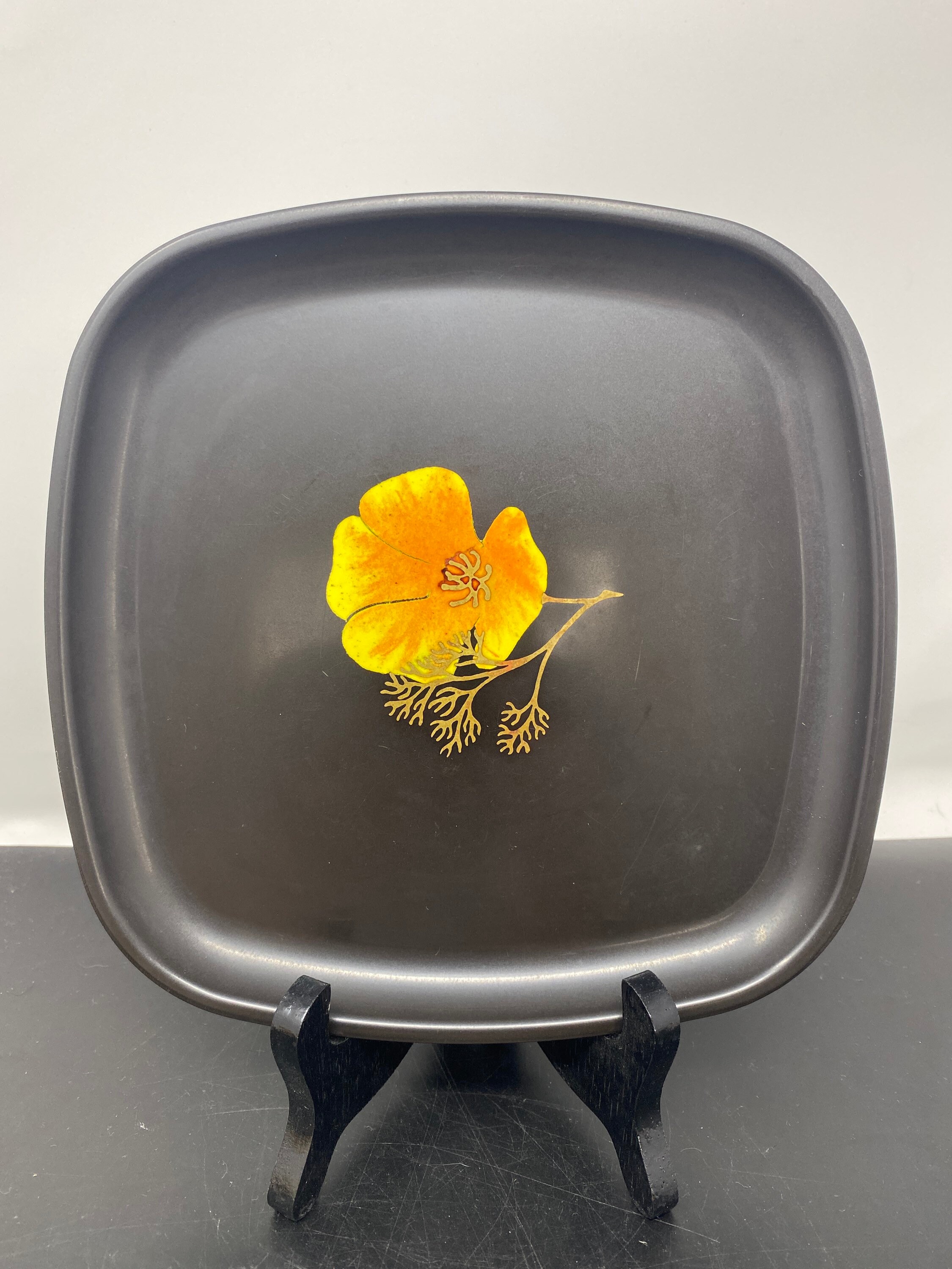 Collectible Plates Reproduction Vintage Couroc of Monterey California ...