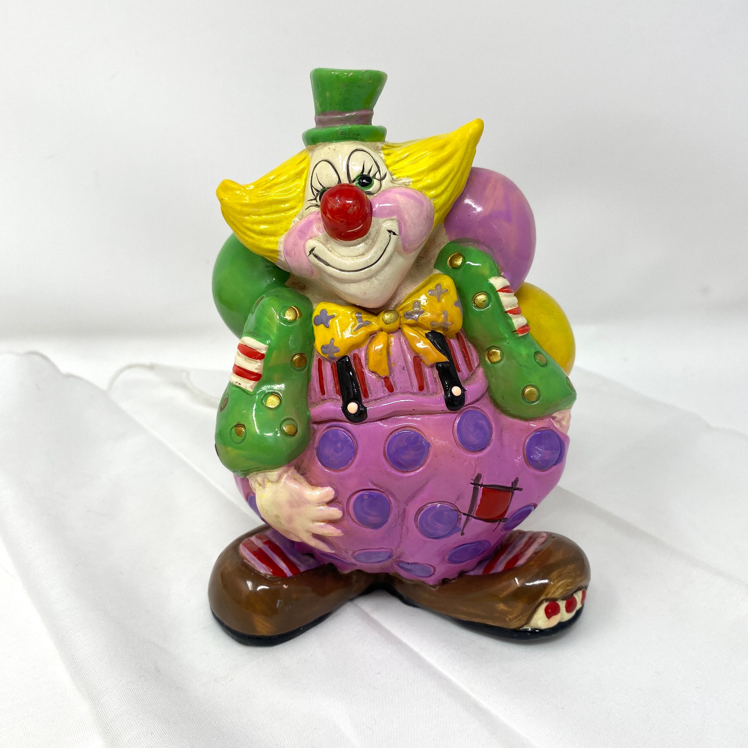 Vintage Small World Importing Clown Bank Vintage 1980s Molded - Etsy
