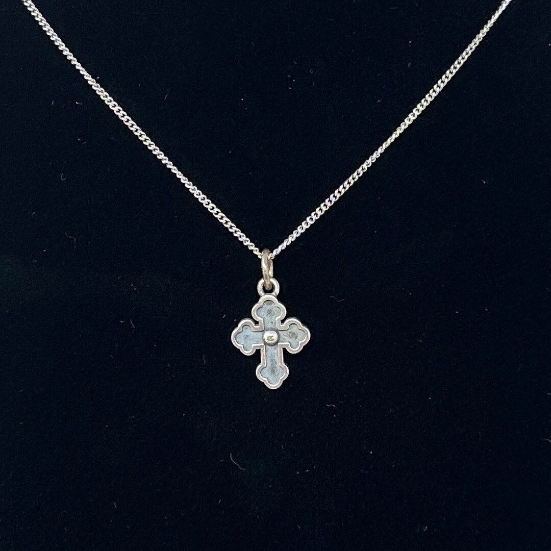 James Avery Sterling Botonee Cross Necklace 16 Vintage - Etsy
