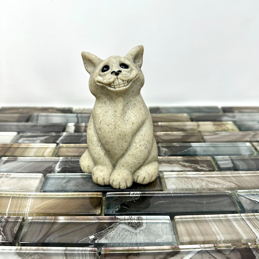 Quarry Critters Chico Cat Figurine 4 1/4 Second Nature Designs, Vintage ...