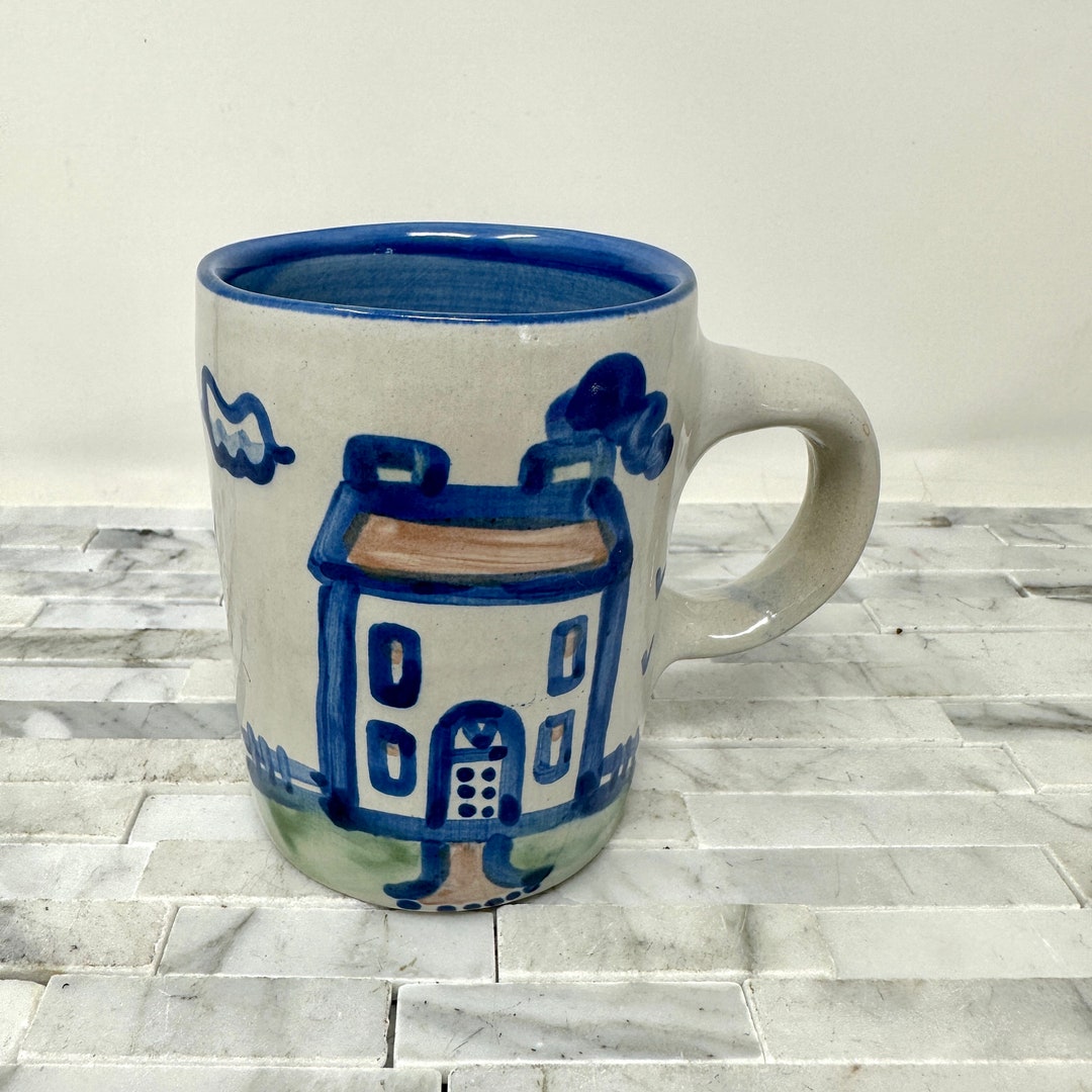 MA Hadley Country Scene Blue Home Mug 8 Oz Vintage Hadley - Etsy