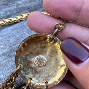 Edouard Rambaud Paris Byzantine Coin Charm Medallion Convertible Belt ...