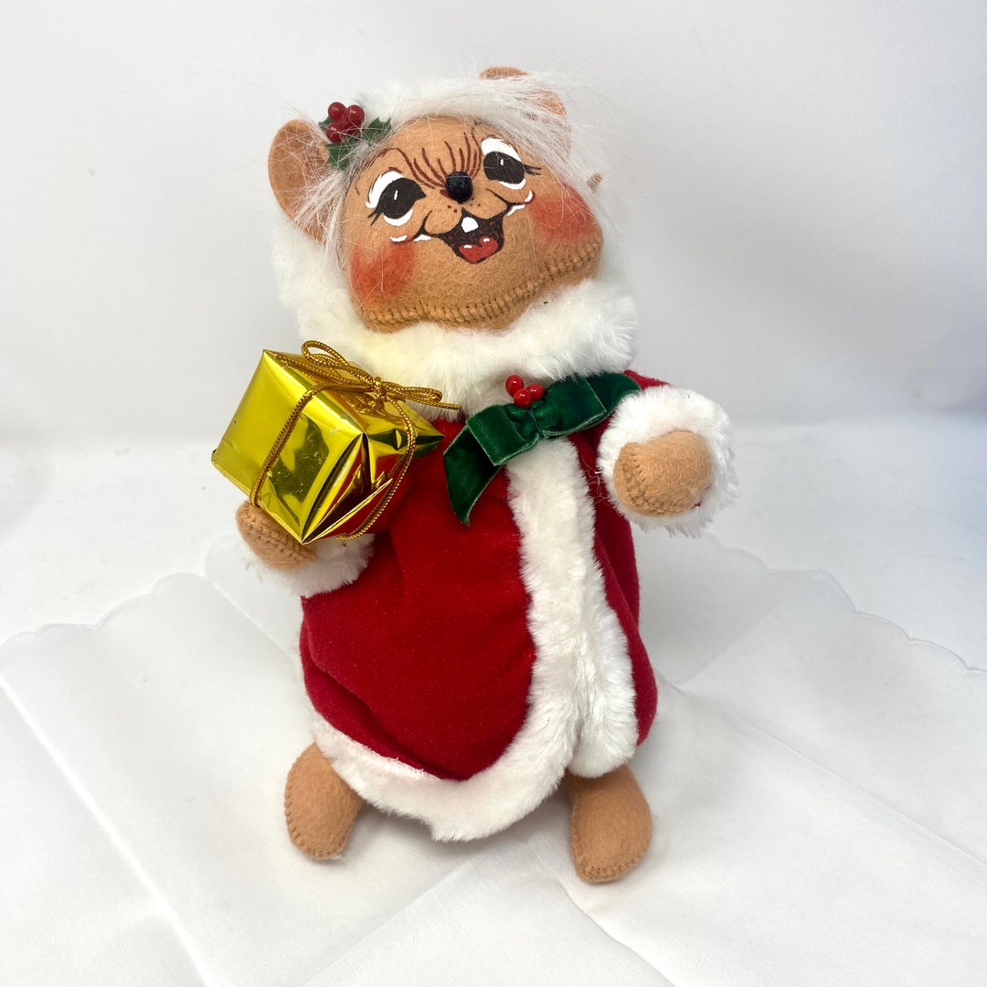 Annalee Santa Mouse, Vintage Country Farmhouse Rustic Christmas Decor ...
