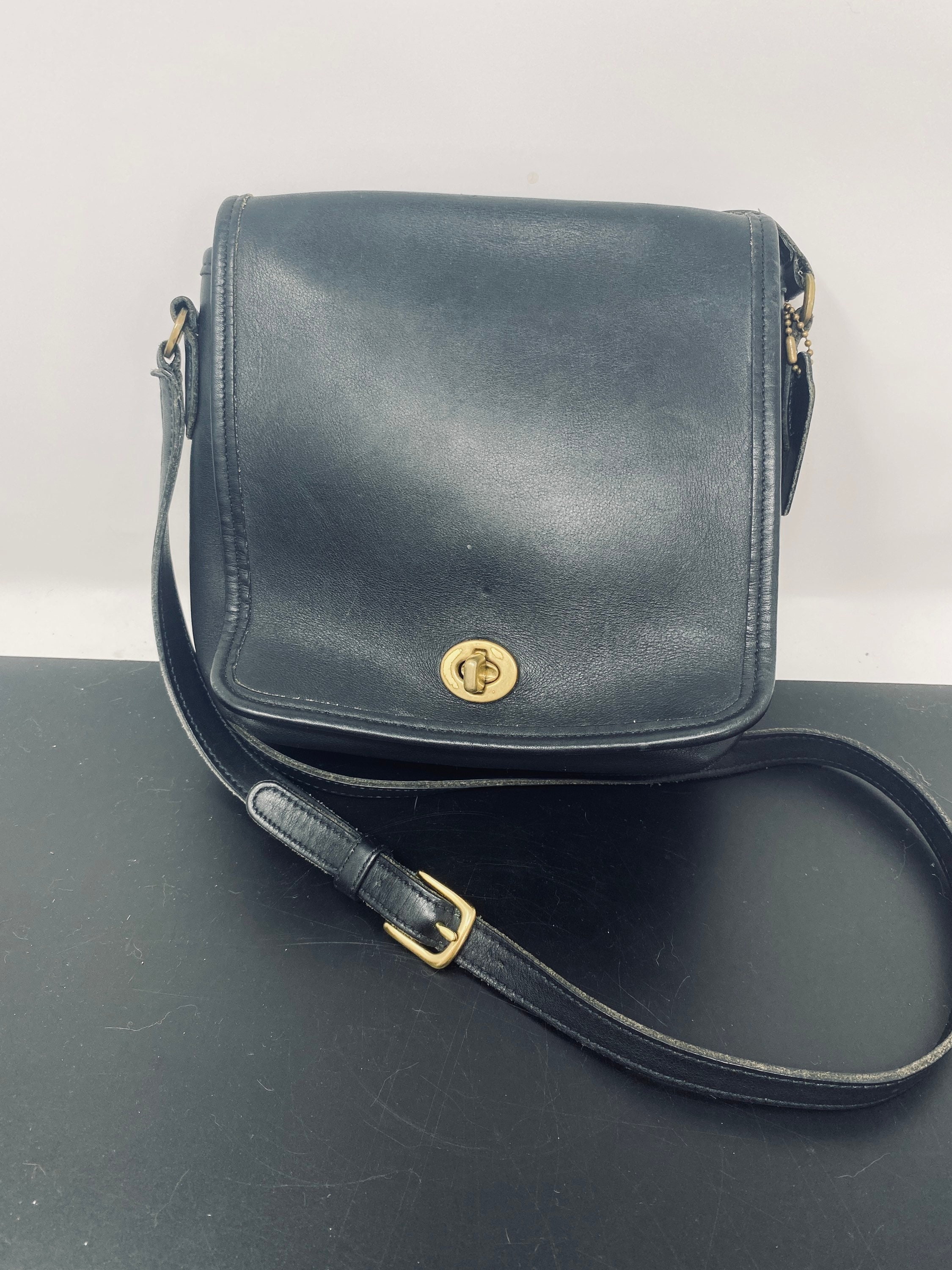 Coach Legacy Companion 9076 Black Leather Handbag Purse 2000 | Etsy