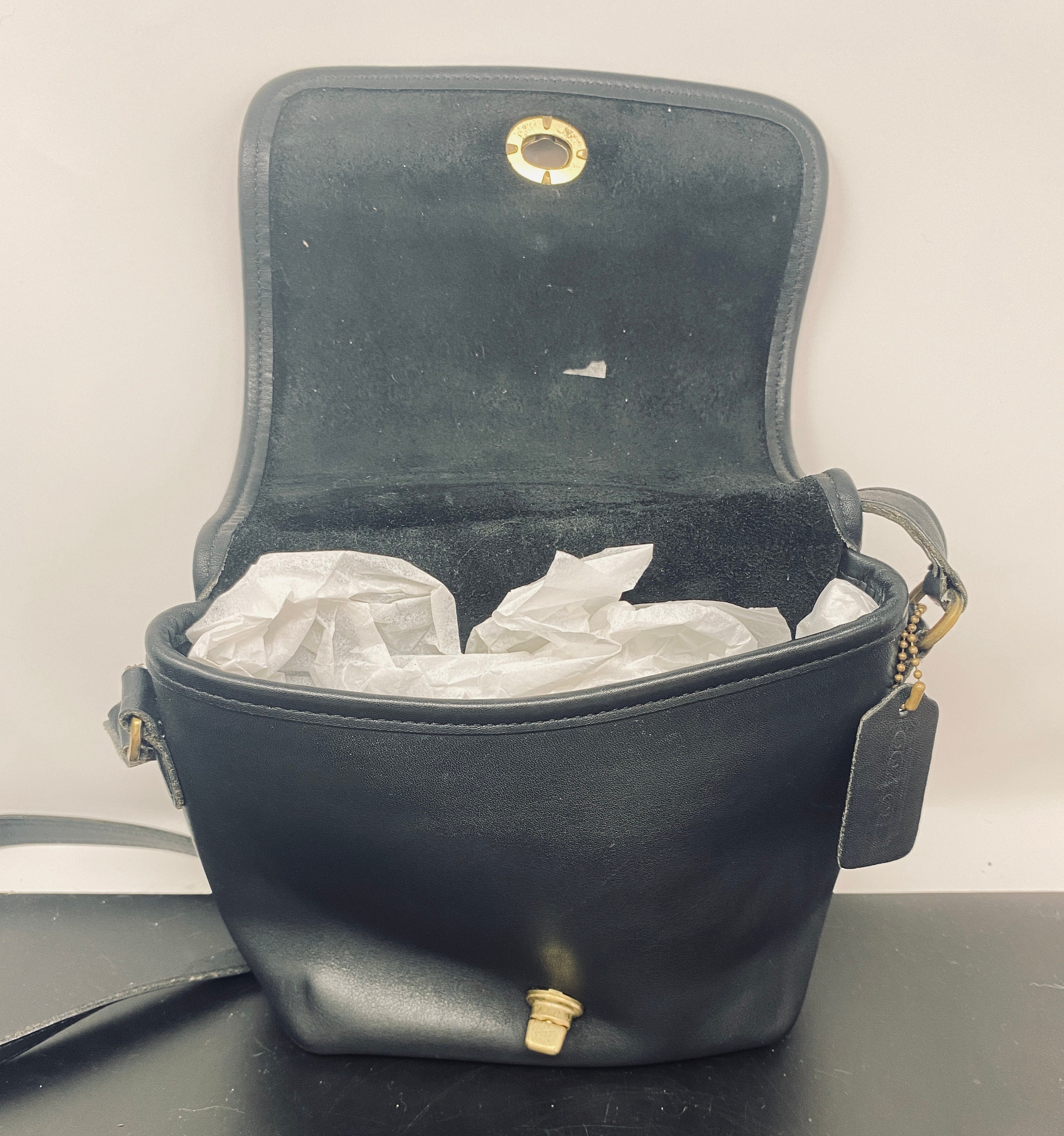 Coach Legacy Companion 9076 Black Leather Handbag Purse 2000 | Etsy