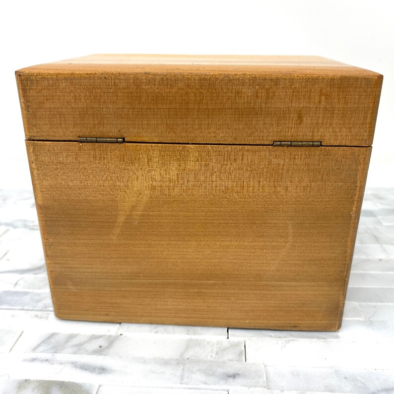 Ucagco Rooster Recipe Box Vintage 1950s 1960s Wood Kitchen - Etsy