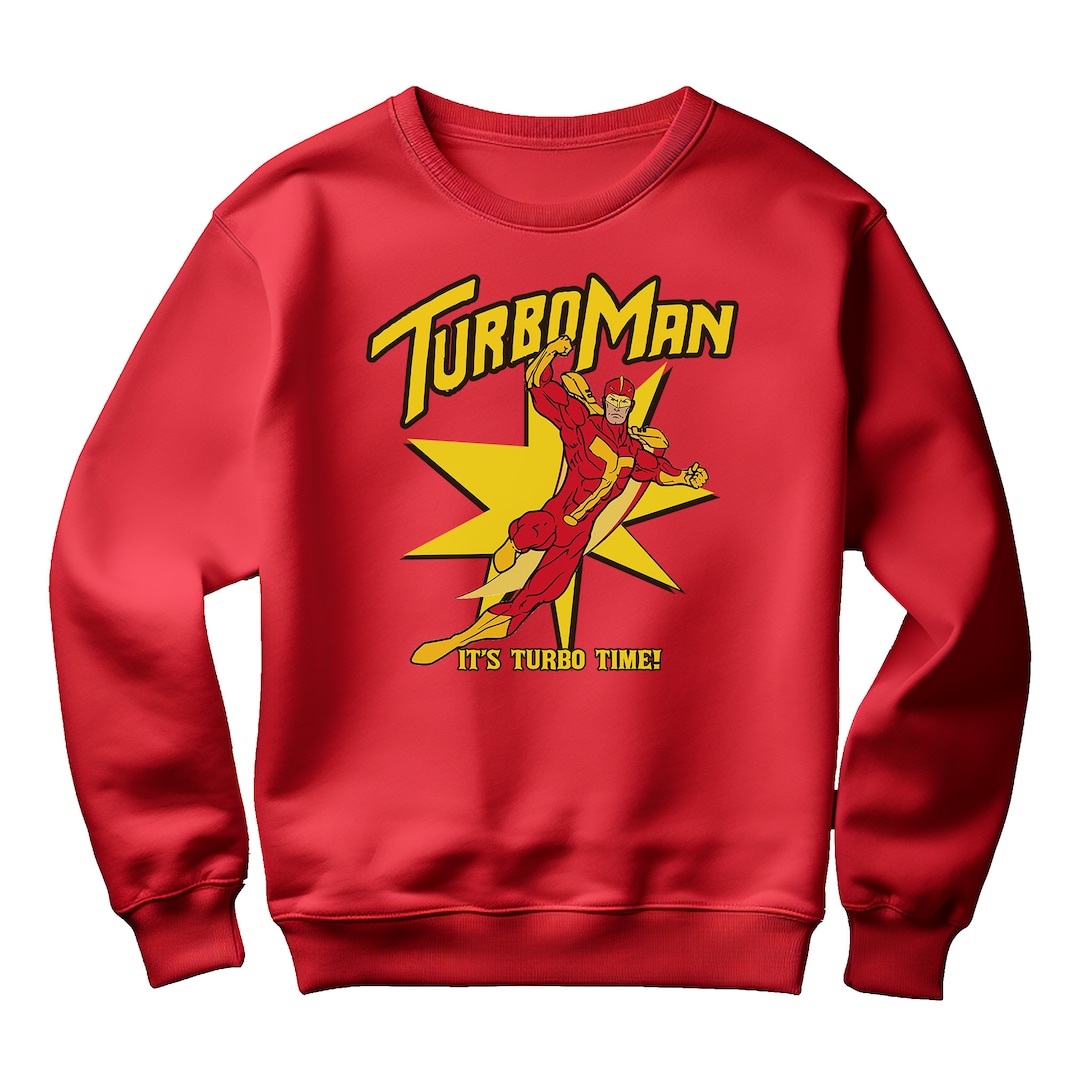 Turboman Action Figure Christmas Jumper Funny & Festive Unisex Printed ...