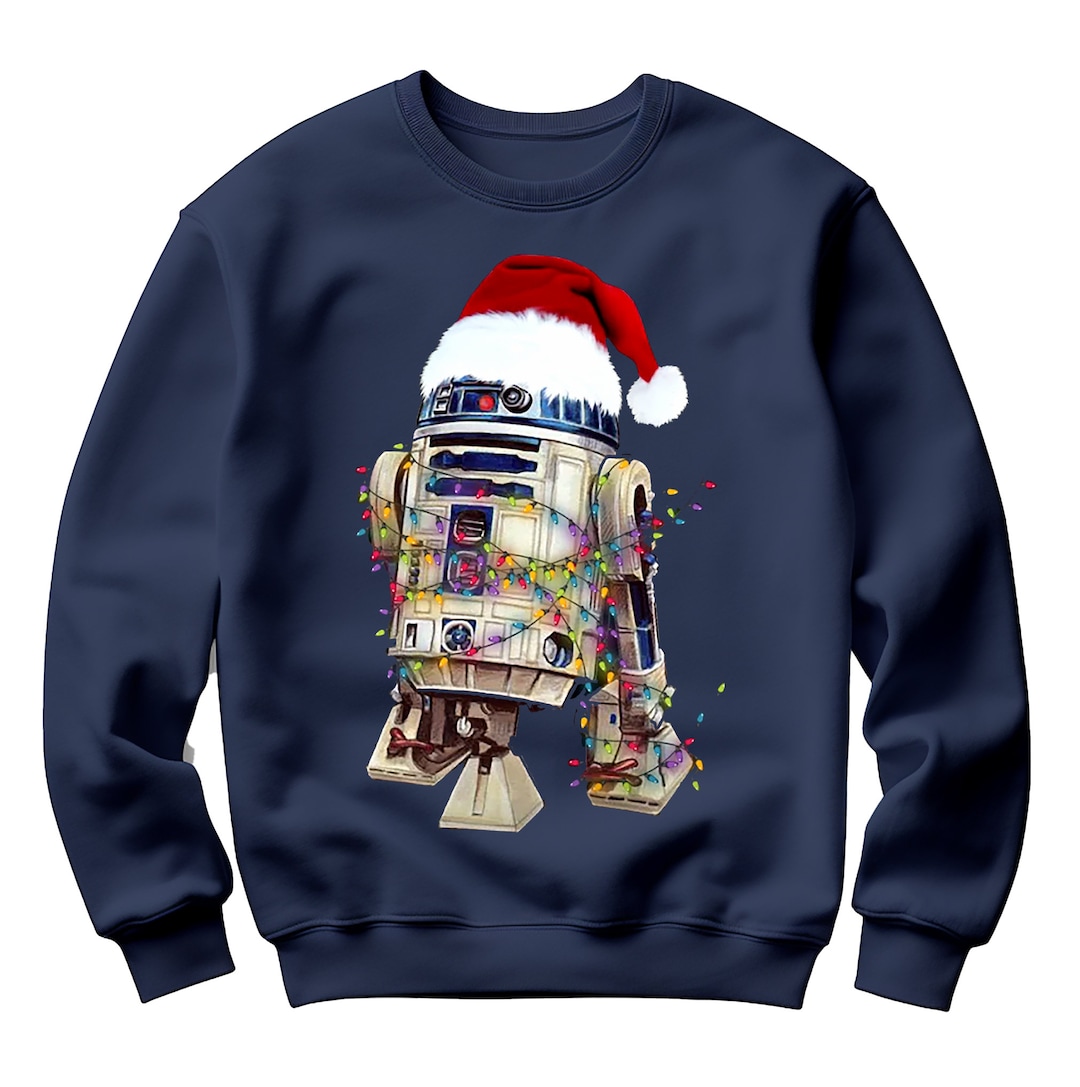 R2-D2 Droid Christmas Movie Jumper Funny & Festive Unisex Printed ...