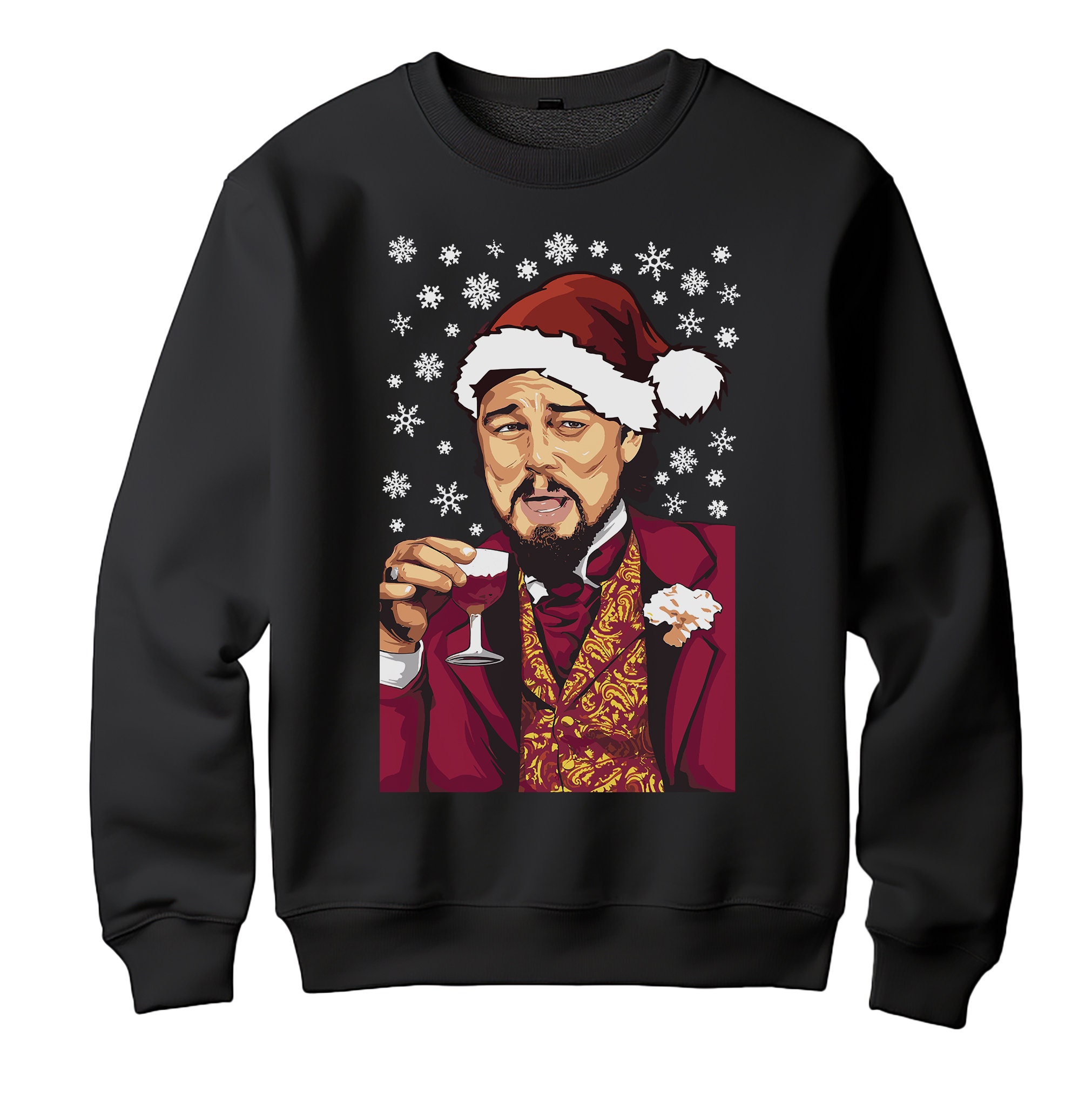 Leonardo Dicaprio Meme Christmas Sweatshirt: Funny Holiday Jumper - Etsy