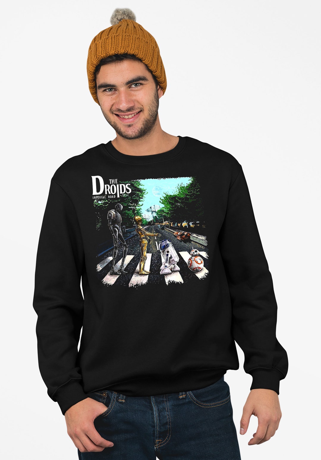 Star Wars Sweat Shirt Droids Abbey Road Jumper Film Mashup Adultes ...