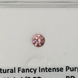 Argyle Pink Diamond 0.22ct, 4/5PP, GIA Cert., Fancy Intense Purplish ...