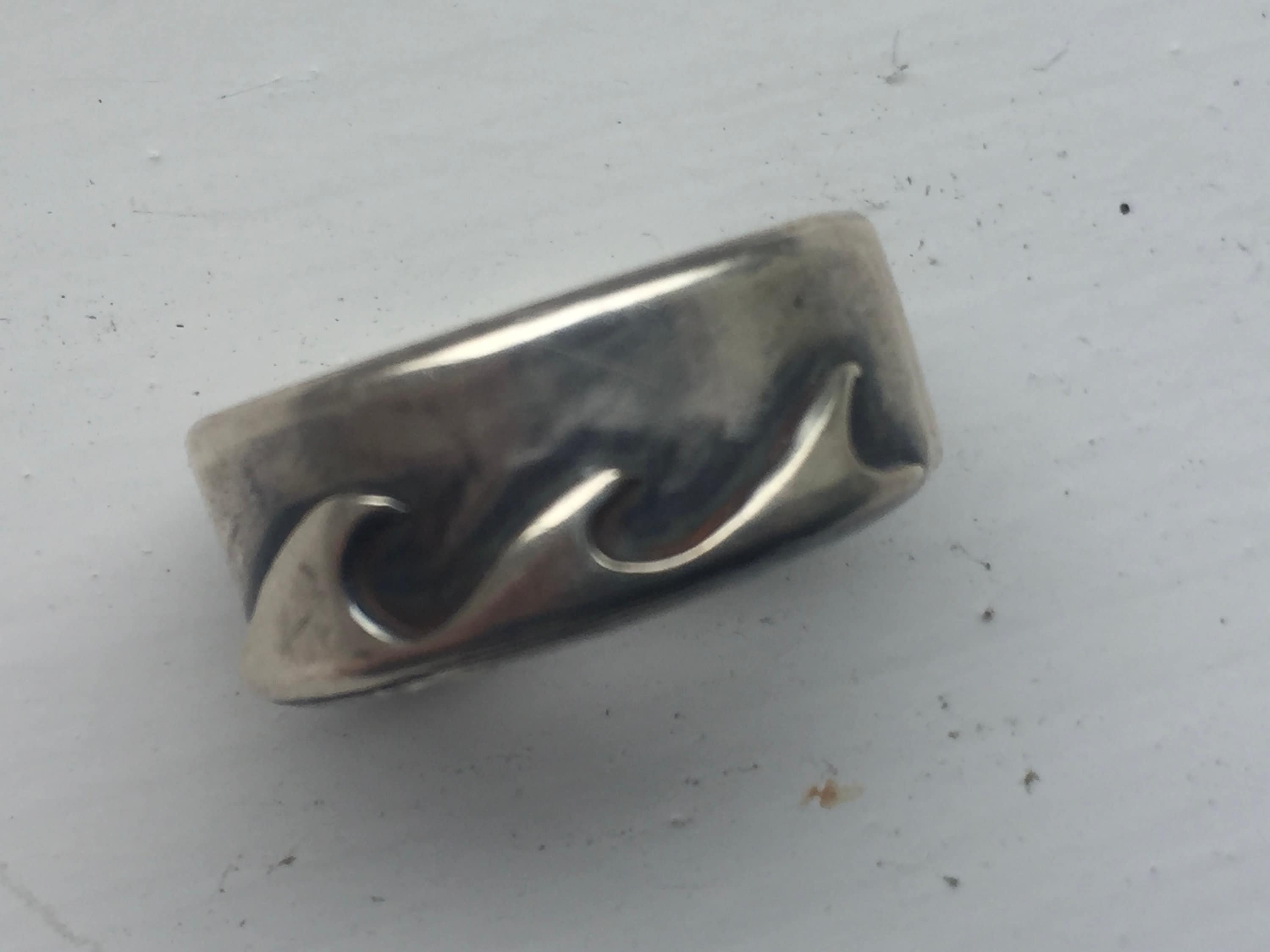 Wave Ring, Surf's Up Mens Wedding Ring, One Off-artisan Hand-carved ...