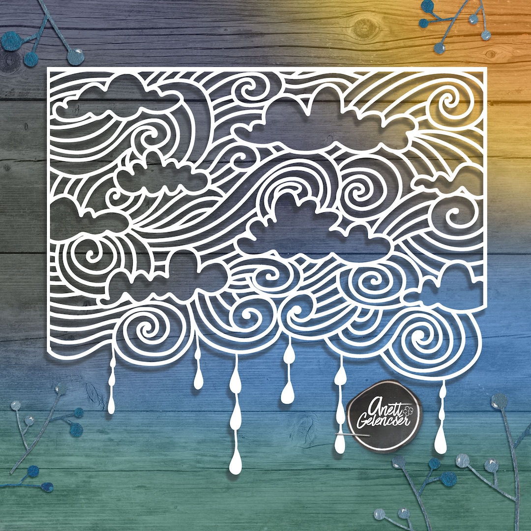 Rainy Day(174) Cut File SVG, PNG PDF Dxf, Silhouette Cameo ...