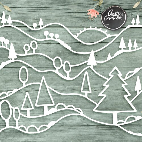 Floral Background Cut File Svg Dxf Png Eps for Silhouette - Etsy
