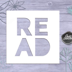 READ Cut File 188 Svg, Png PDF Dxf, Silhouette Cameo, Scrapbooking ...