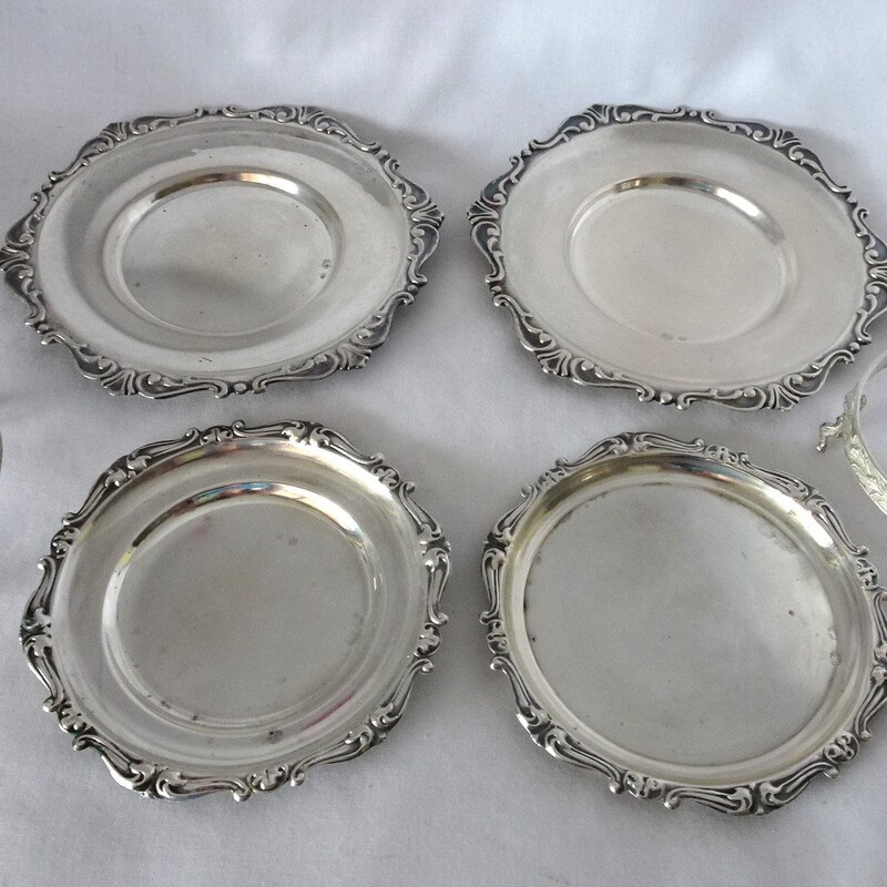 Silver Coasters - Etsy