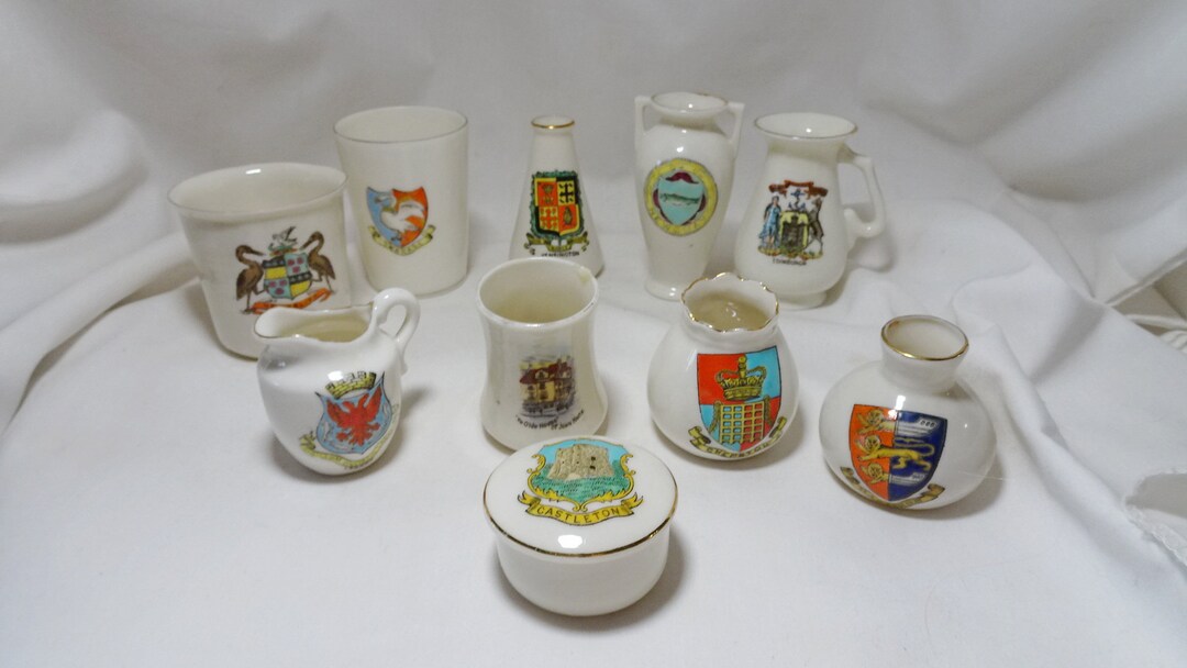 Vintage Crested China/ware Souvenir Items - Etsy