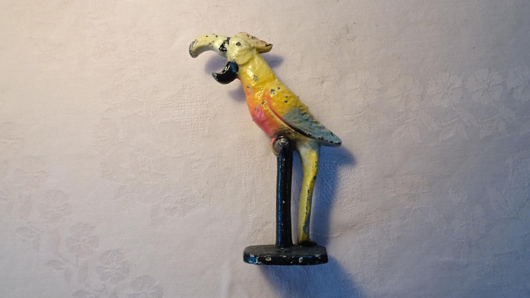 Vintage Cast Iron Parrot Bottle Opener - Etsy