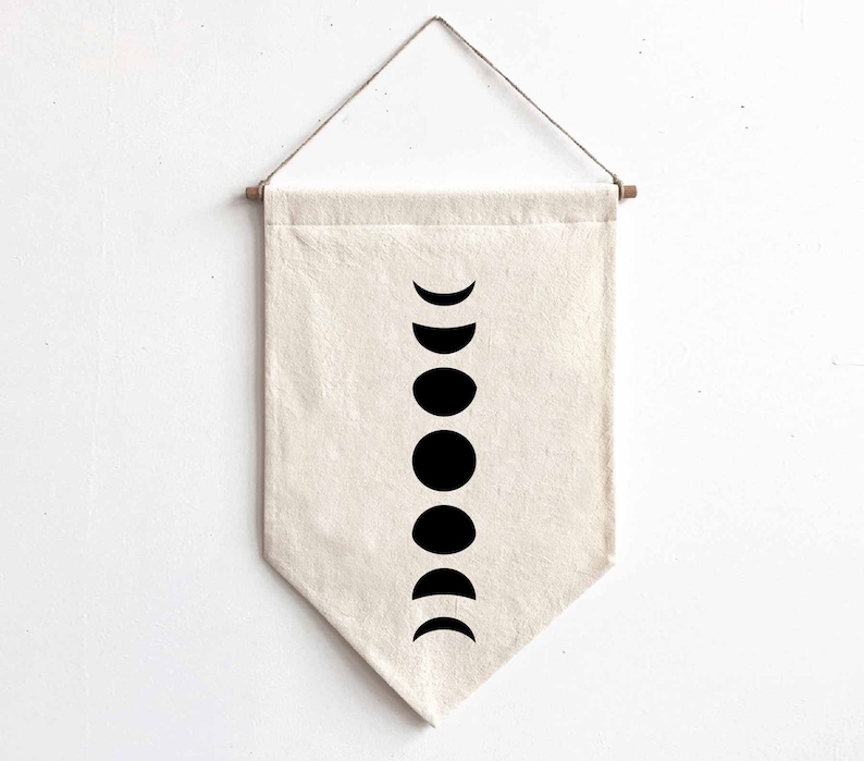 Moon Phase Banner-custom Handmade Moon Phase Wall - Etsy