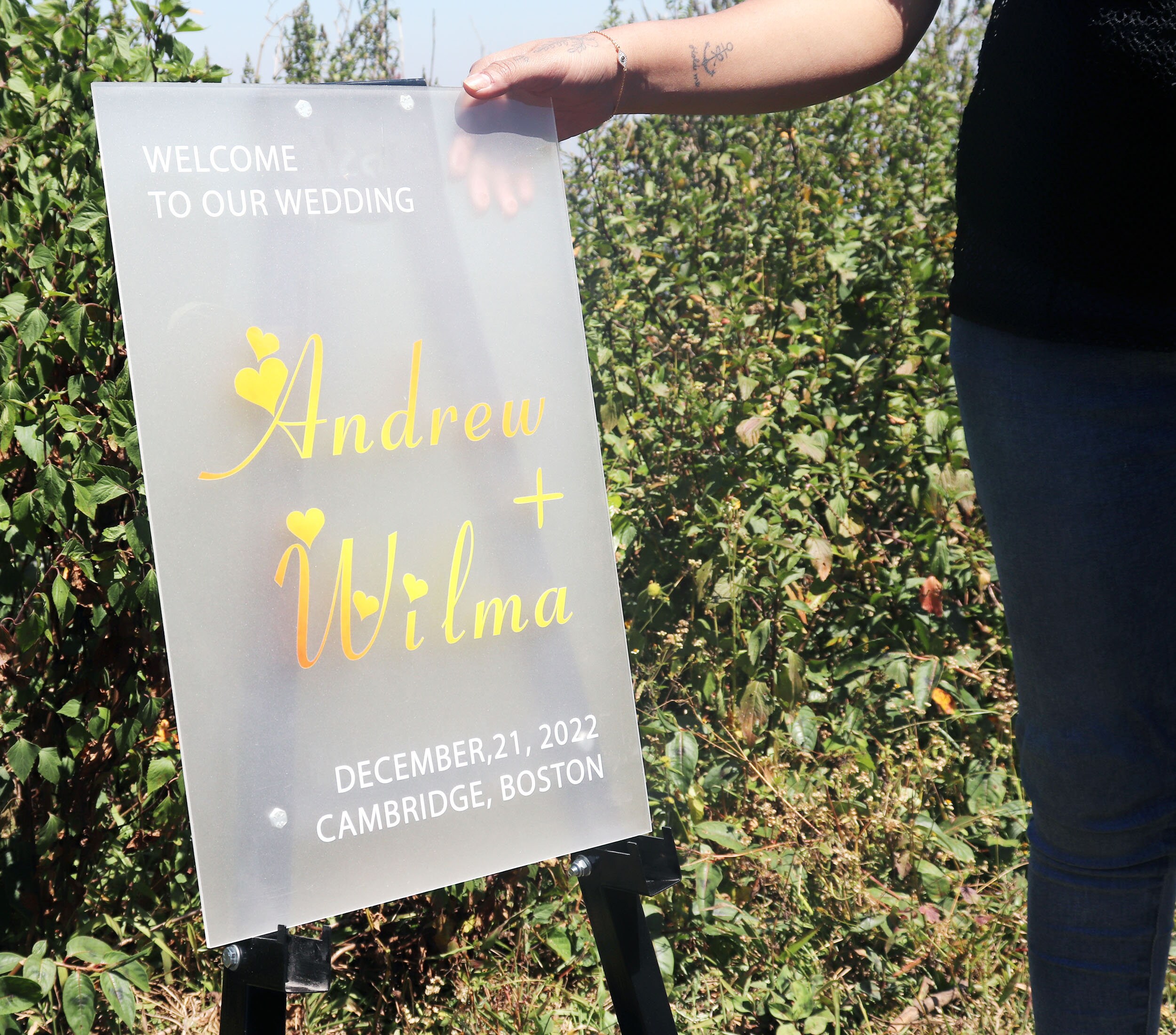 Frosted Acrylic Wedding Welcome Sign Frosted Acrylic Wedding - Etsy