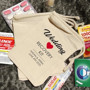 Wedding Recovery Kit - Custom Wedding - Guest Favor Bags - Personalized ...