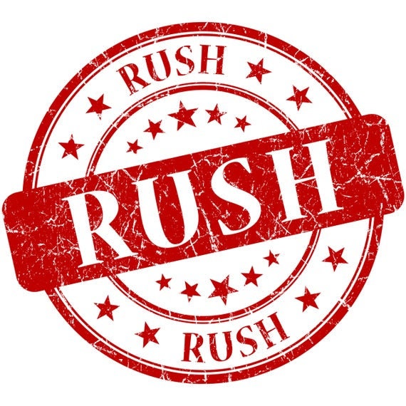 Rush Shipping Add On | Etsy