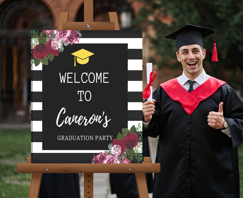 Frosted Acrylic Sign Graduation Welcome Sign Photo - Etsy