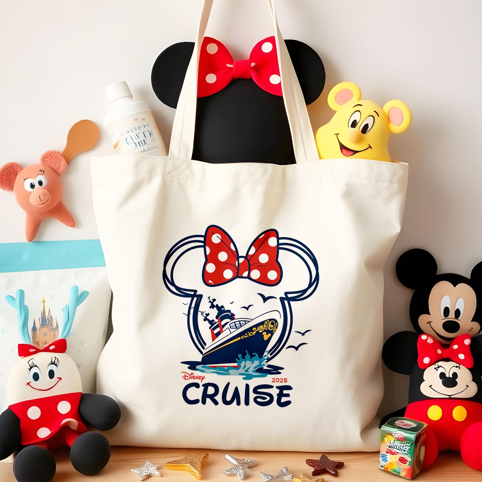 Custom Disney Trip Tote Bag With Name, Mickey Minnie Tote Bag, Disney ...