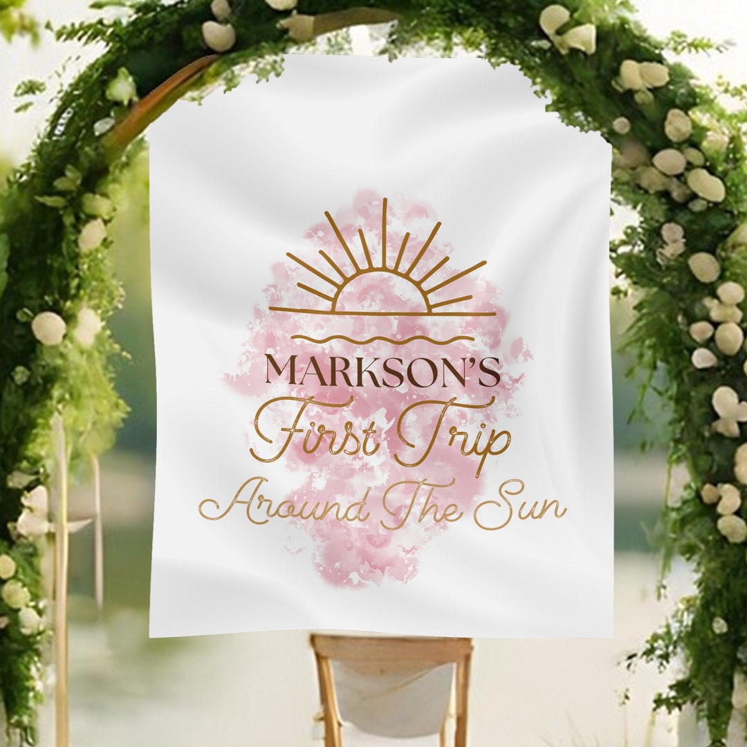 Custom Wedding Celebration Banner - Personalized Travelling Backdrop ...