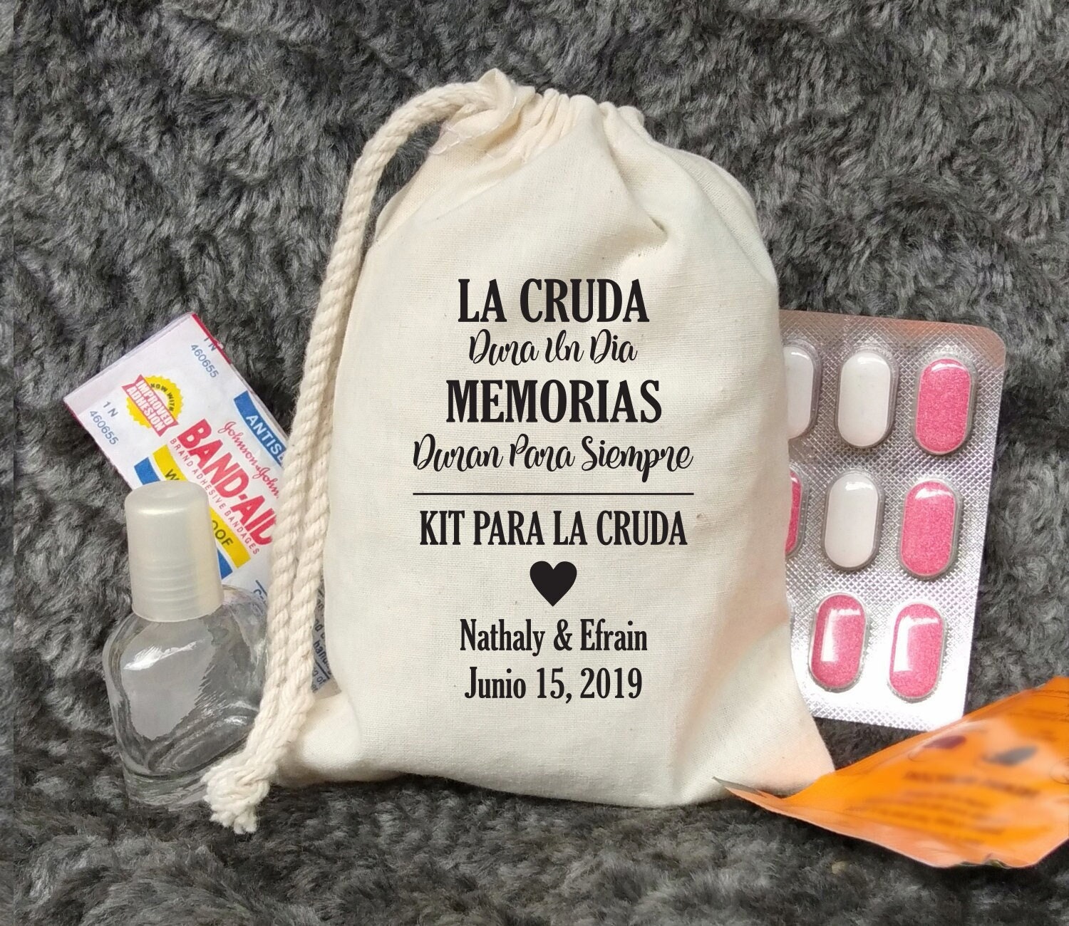 Personalised La Cruda Hangover Kit Bags Bachelorette Party - Etsy