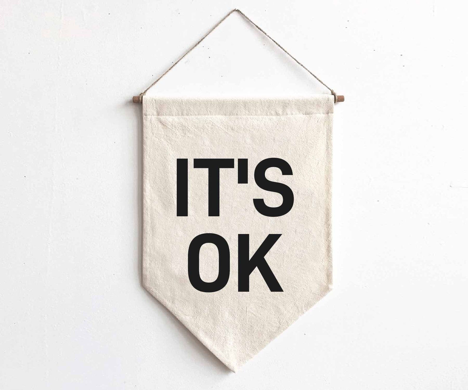 IT'S OK Banner-affirmation Banner-cotton Wall - Etsy