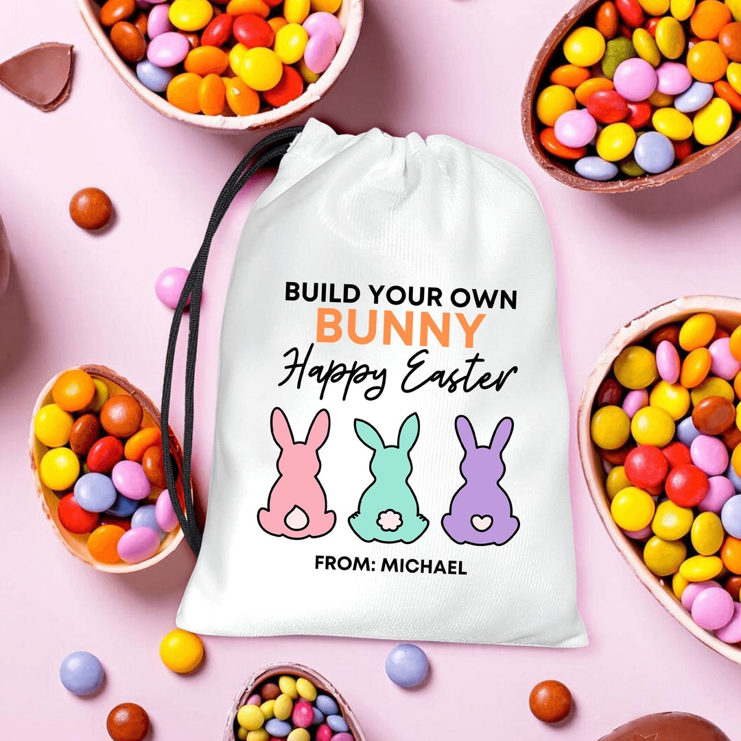 Rabbit Delivery Bag - Happy Easter From Family Bags - Custom Delivery ...