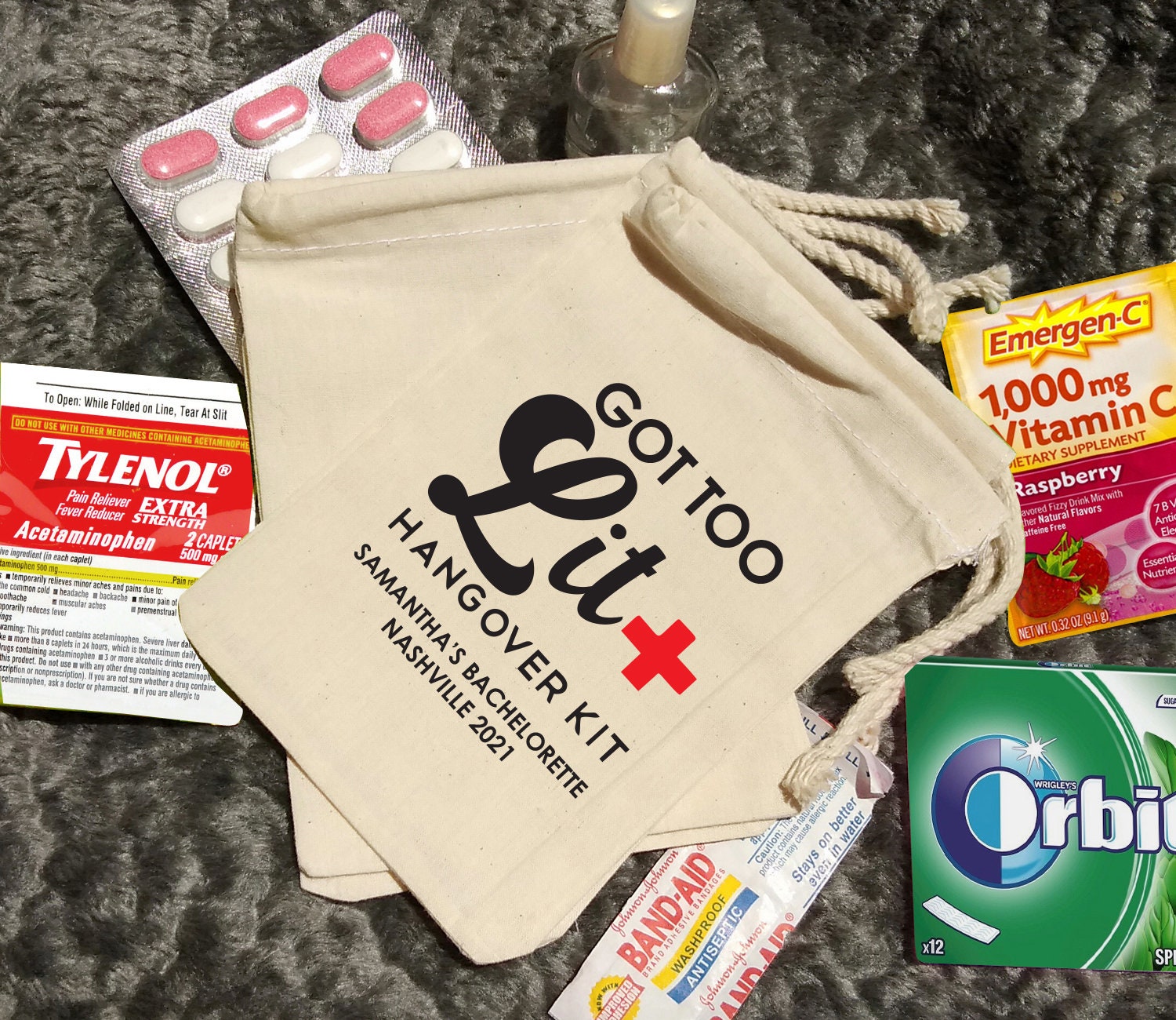 Got Too Lit Hangover Kit Bags Party Hangover Kit Oh Shit | Etsy