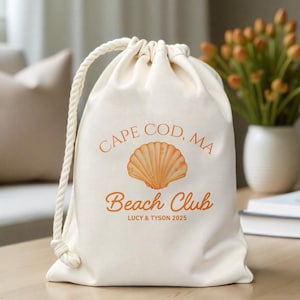 Custom Beach Club Shell Bags - Girls Weekend Trip Hangover Kit ...