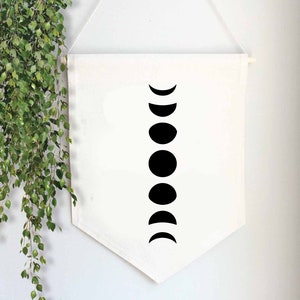 Moon Phase Banner-custom Handmade Moon Phase Wall Hanging-miniature ...