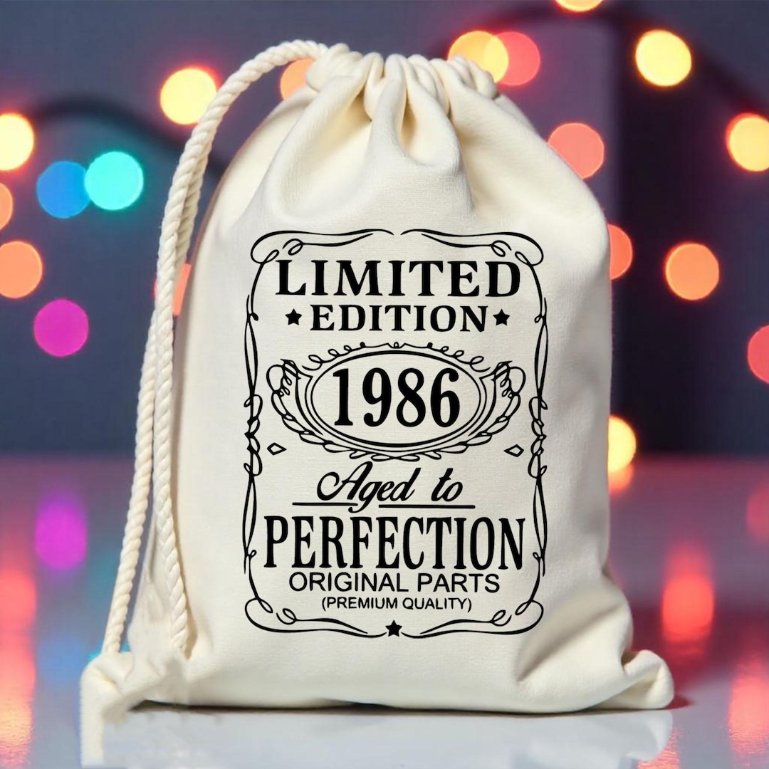 Aged to Perfection Limited Edition Vintage Birthday Favor Bags 20th ...