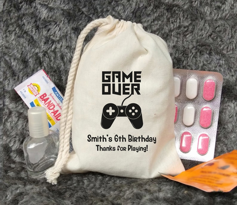 Game Over Thank You-controller Video Game-kids Party | Etsy