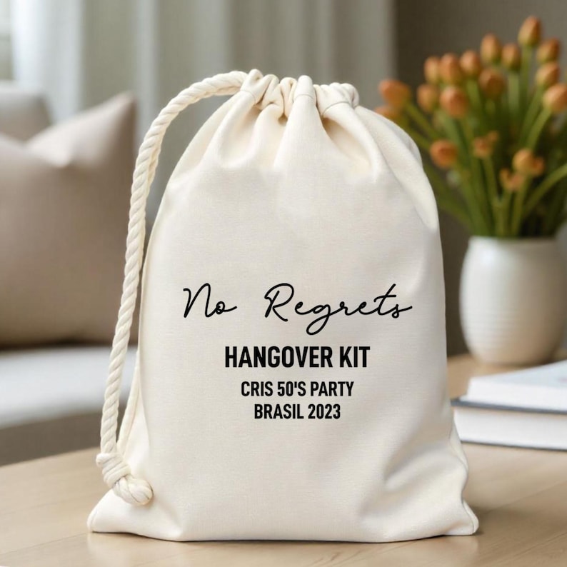 No Regrets Hangover Kit,personalized Bachelorette Favors, I Regret ...