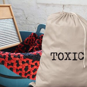 Funny Laundry Toxic Bag, Dirty Large Laundry Bag, Customized, Dorm ...