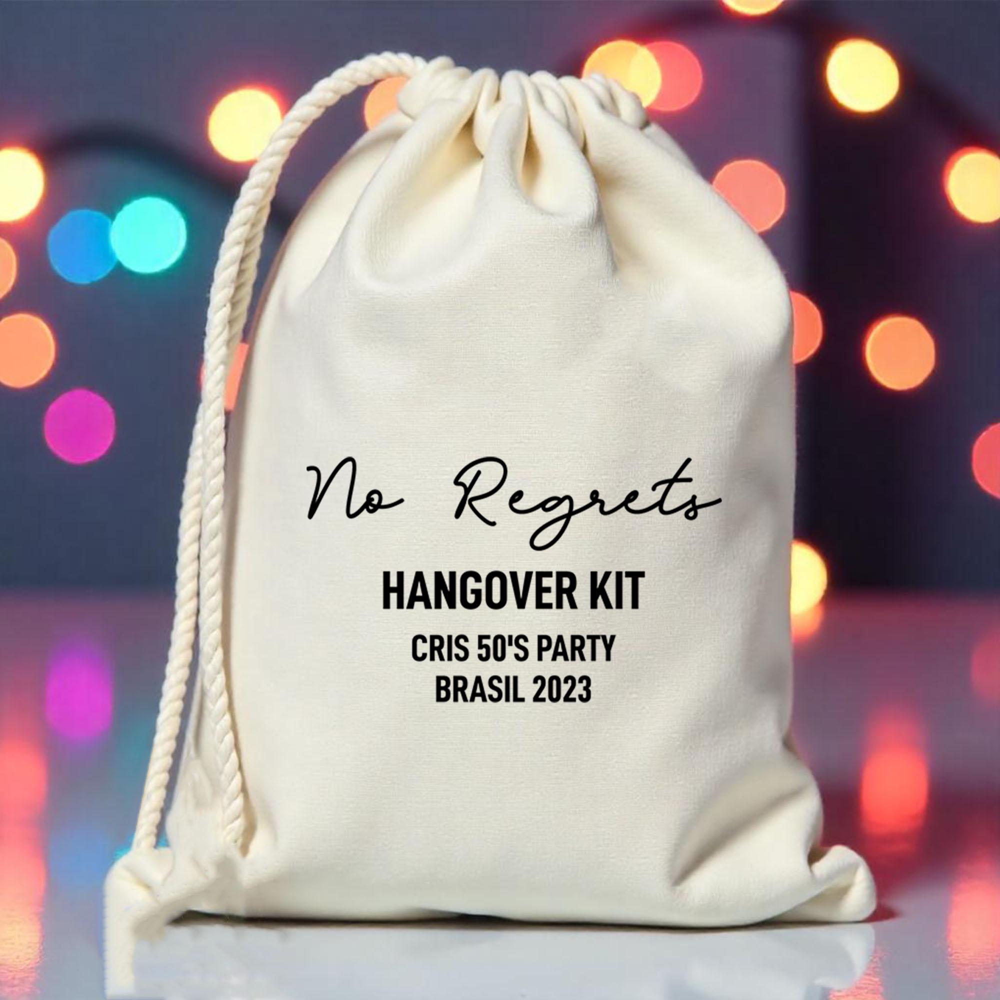 No Regrets Hangover Kit,personalized Bachelorette Favors, I Regret ...