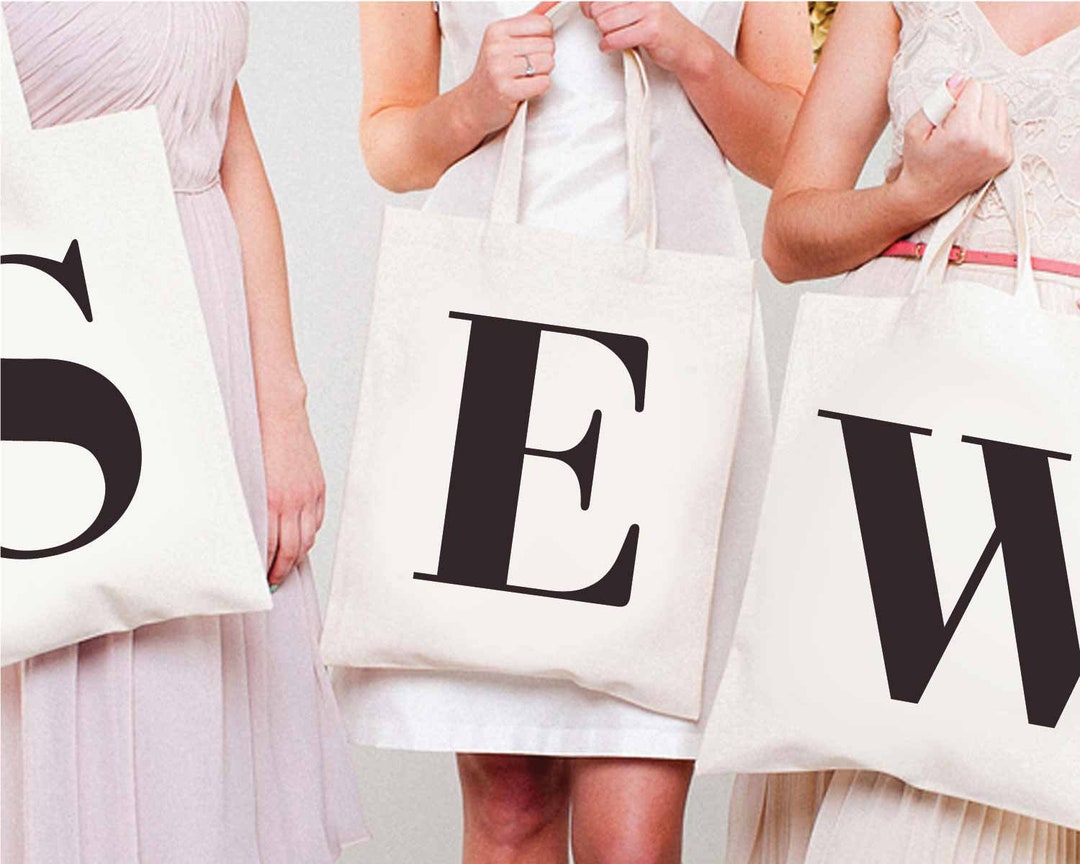 Initial Tote Bag-monogram Tote Bag-personalized Canvas Tote Bag-letter ...